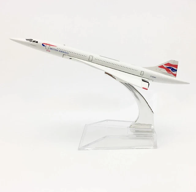 BA CONCORDE MODEL, Airplane Model Aircraft G-BOAC Union Flag British ...