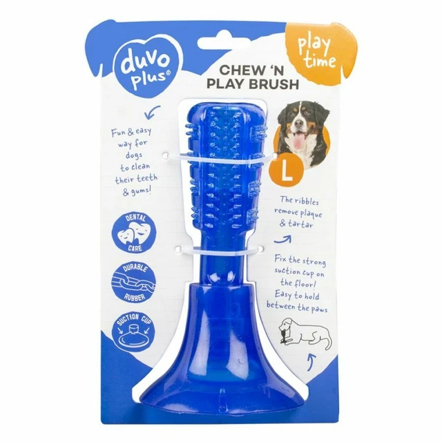 JOUET BROSSE À dents Duvo Plus Chew'N Play Brush Taille L neuf EUR 5,50 ...