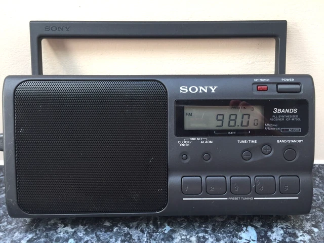 SONY 1990S RADIO MODEL ICF-M750L with 2M Power Lead - VGC £24.99 ...