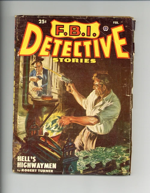 FBI DETECTIVE STORIES Pulp Feb 1951 Vol. 4 #1 VG £24.51 - PicClick UK