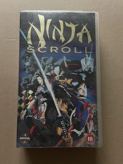 NINJA SCROLL VHS 18 Manga Anime 1995 English Version £10.00 - PicClick UK