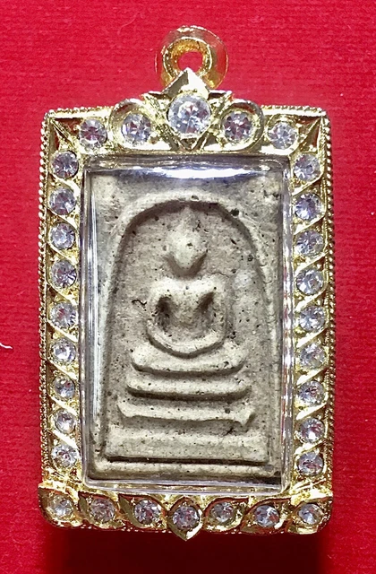 PHRA SOMDEJ LP Toh Wat Rakang Gold Case Thai Buddha Amulet Talisman ...