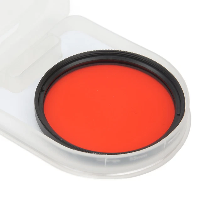 (ORANGE)FILTRE 'OBJECTIF COULEUR Rond De 55 Mm Pour Objectif 'appareil ...