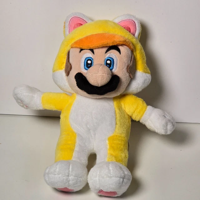 SUPER MARIO 3D World Neko Cat Mario 9" Plush Doll Toy Official Product ...