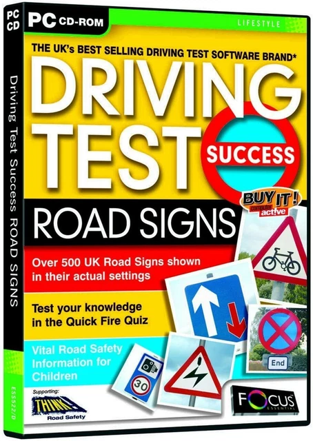 DRIVING TEST SUCESS Road Signs [PC CD-ROM] *New & Factory Sealed Game ...
