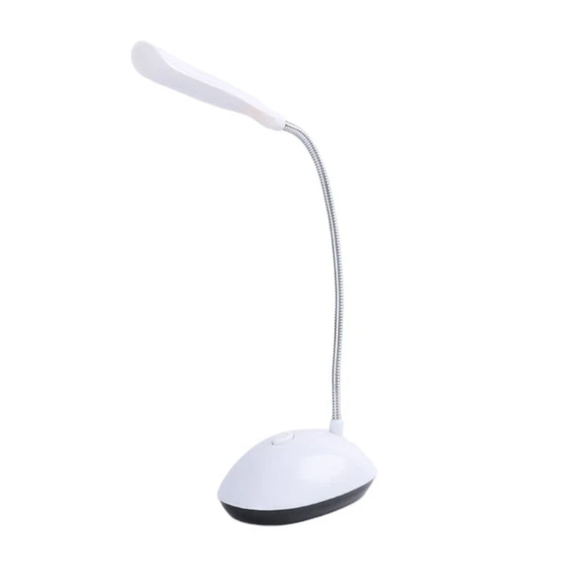 POWERED MINI LED Desk Lamp 360 Degree Rotation Reading Table Night ...