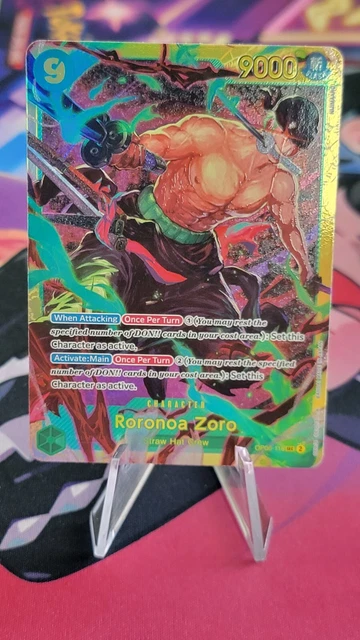 ONE PIECE RORONOA Zoro OP06-118 SEC Secret Rare Wings Of The Captain ...