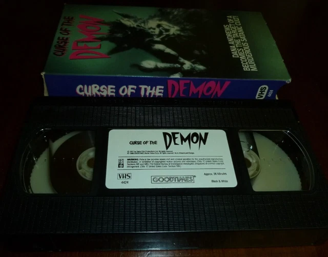 VHS CURSE OF The Demon Vhs Tape Horror Peggy Cummins Dana Andrews ...