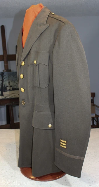 US WW2 LAUNDRY Army Officer's Class A Elastique Uniform Jacket Saks 5th ...