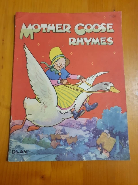 MOTHER GOOSE NURSERY Rhymes. Childrens Picture Story Book. c1950's £7. ...