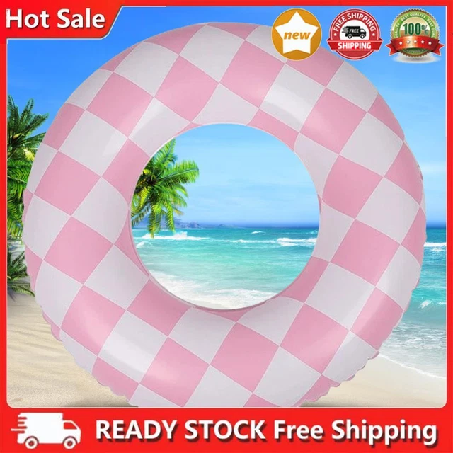 INFLATABLE SWIMMING RING Inflatable Pool Float PVC for Pool Party (Pink ...