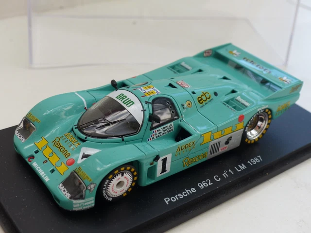 PORSCHE 962C #1 LUI des 24 Heures du Mans 1987 Spark S1961 1:43e Le ...