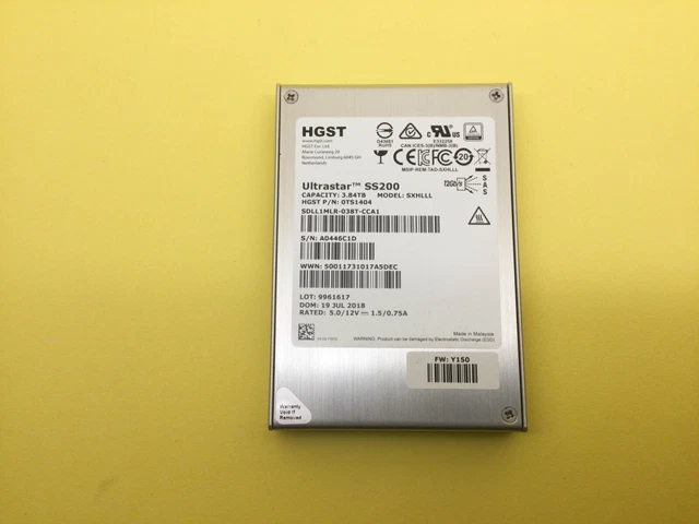 HGST ULTRASTAR SS200 3,84 TB SAS 12 GB/s 2,5"" SSD 0TS1404 SDLL1MLR ...