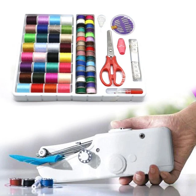 TOOL MINI PORTABLE Electric Tailor Stitch Sewing Kit Hand-held Sewing ...