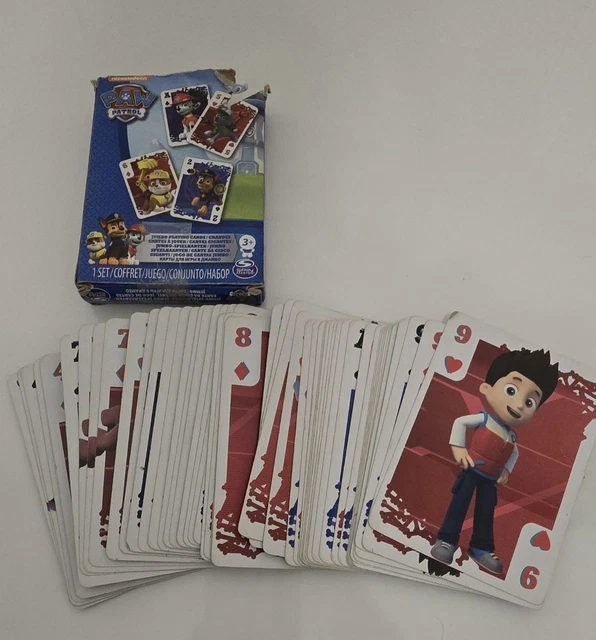 PAW PATROL JUMBO Playing Cards - Nickelodeon Pre-loved complete set £2. ...