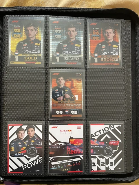 TOPPS RED BULL F1 Car Puzzle Max Verstappen Gold Dutch Orange LE3UR ...