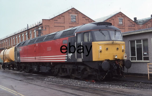 35MM RAILWAY SLIDE- Virgin Diesel Electric Loco Class 47. 47814 @ Crewe ...
