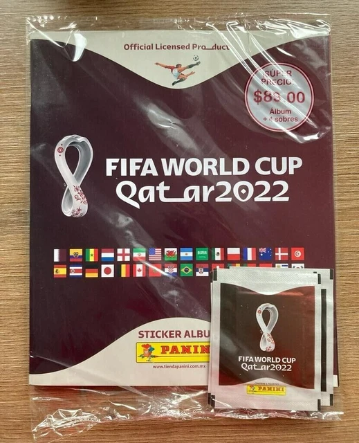 PANINI WORLD CUP Qatar 2022, Starter Pack Mexico, Album + 4 Bags Packs ...