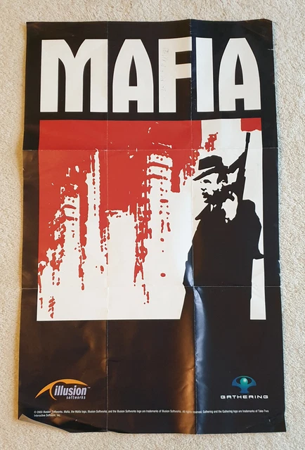 MAFIA OFFICIAL ORIGINAL Pc Game Poster Map Gaming 2K Rare EUR 3,45 ...