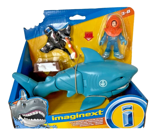 FISHER PRICE IMAGINEXT Sunken Treasure Shark £14.99 - PicClick UK