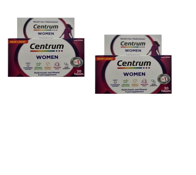 2X CENTRUM COMPLETE A-Z Multivitamins for Women, 30 Tablets £16.31 - PicClick UK