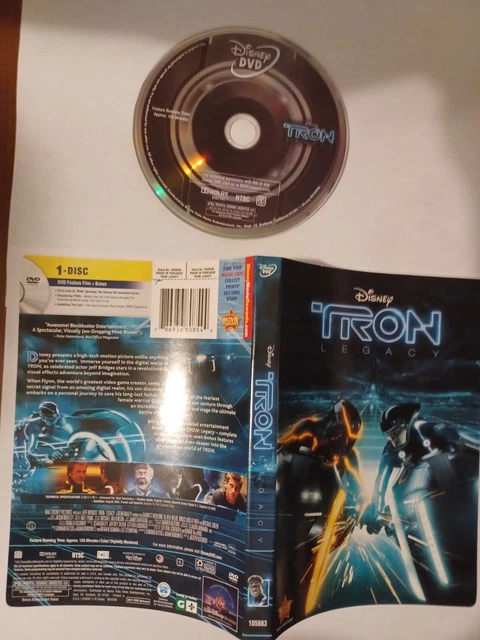 DISNEY TRON LEGACY (DVD & Cover Art ONLY) Very Good - widescreen $2.86 ...