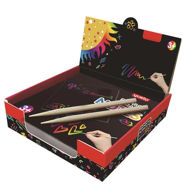 ENTERTAINMENT SCRATCH DRAW Paper Create Cards Color Reveal Easy To ...