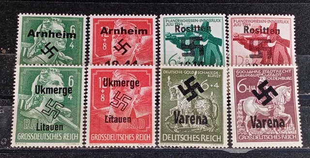 LOCAL DEUTSCHES REICH WWll Propaganda Fantasy overprint lot MNH $6.85 ...