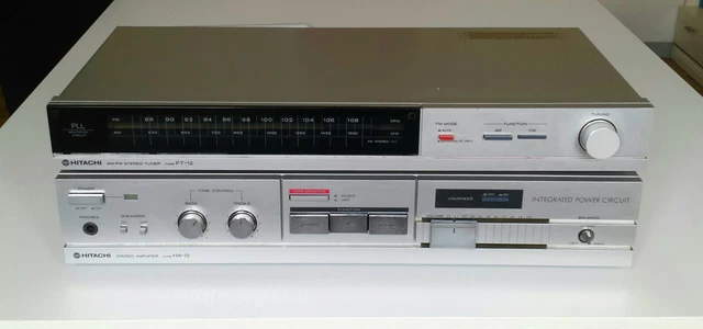 AMPLIFICATORE STEREO HITACHI HA-12 Con Sintonizzatore AM/FM Hitachi FT ...