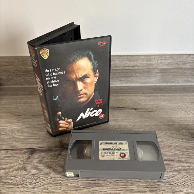 EX RENTAL VHS Steven Seagal Is Nico Cert 18 Action Movie Big Box -Rare ...