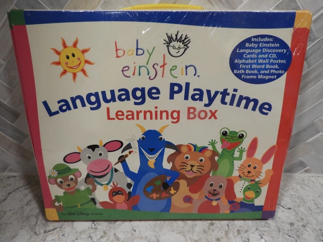NEW BABY EINSTEIN Language Playtime Learning Box Cd, Bath Time ...