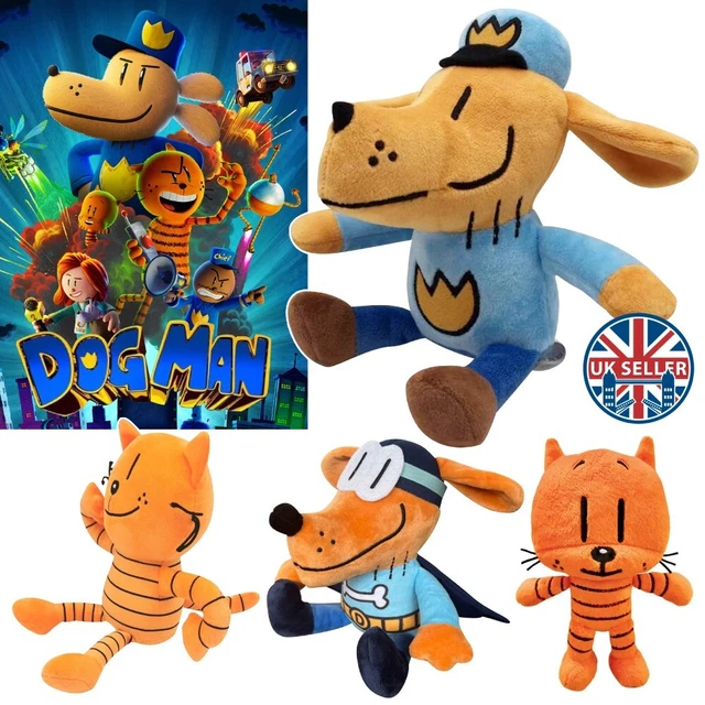DOGMAN&DOG MAN'S LI'L Petey Plush Toy Cute Detective-Dog Stuffed Toy ...