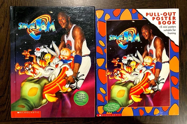 VINTAGE: SPACE JAM and SPACE JAM Pull Out Book Michael Jordan 1996 ...