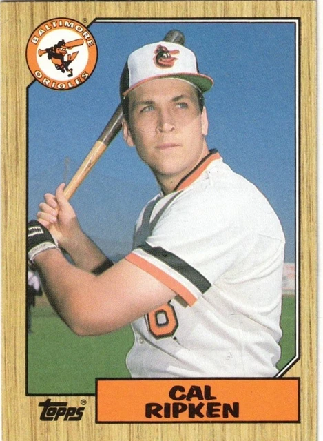 CAL RIPKEN JR.-SHORTSTOP-BALTIMORE Orioles-1987 Topps #754-Hall Of ...