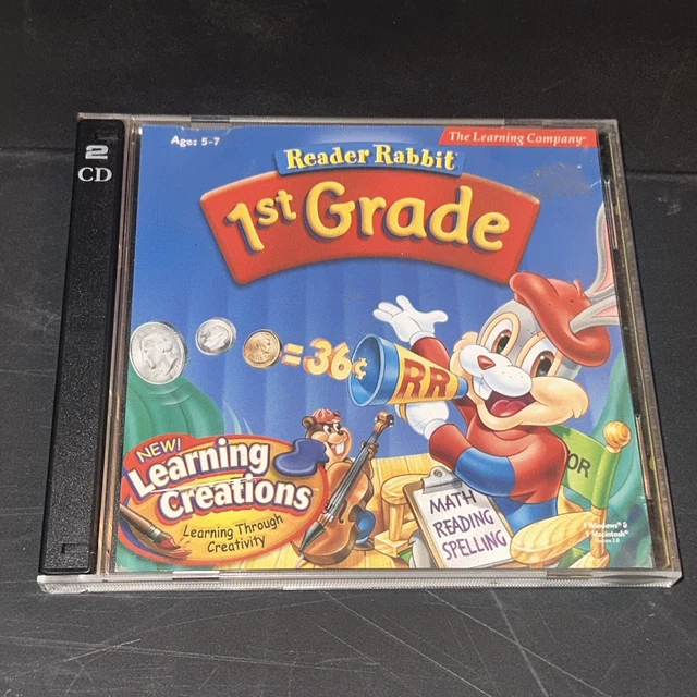 READER RABBIT 1ST Grade PC Game (The Learning Company 2000) Windows ...
