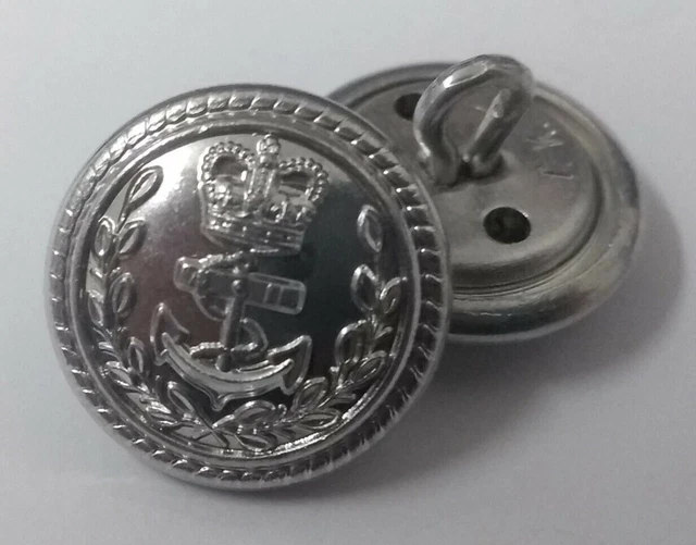 GENUINE BRITISH ROYAL Navy RN Officers Flag Mess Dress Buttons 19.1mm ...