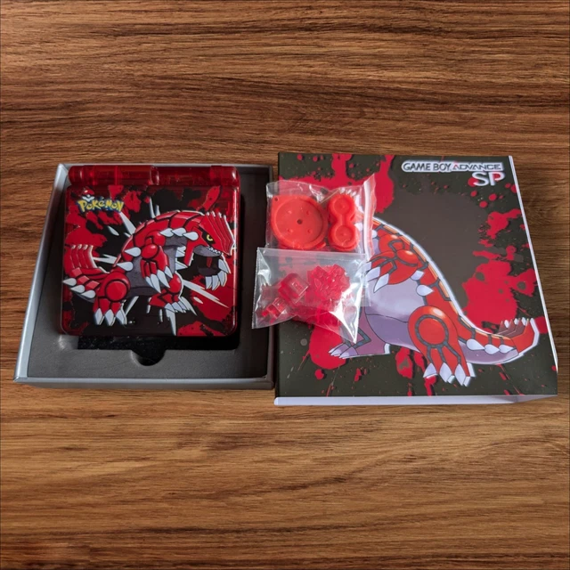 NINTENDO GROUDON POKEMON Complete Shell Kit Game Boy Advance Sp Gba £44 ...