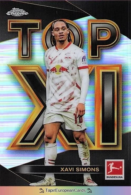 XAVI SIMONS SP 2025 Topps Chrome Bundesliga Top XI RB Leipzig # ...
