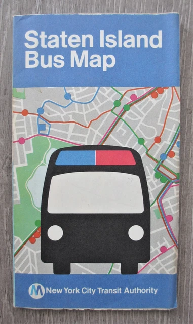 STATEN ISLAND BUS Map New York City Transit MTA Routes schedule June ...