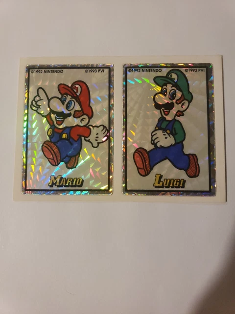 VINTAGE STICKERS NINTENDO Mario Bros Prism Vending Machine Sticker RARE ...