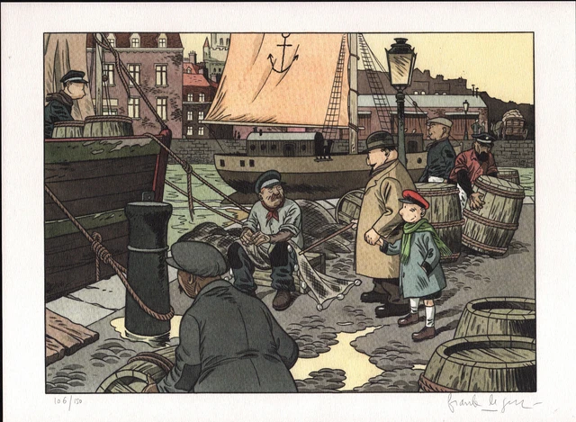 OFFSET EX-LIBRIS THEODORE Poussin Numerote Et Signe De Frank Le Gall ...