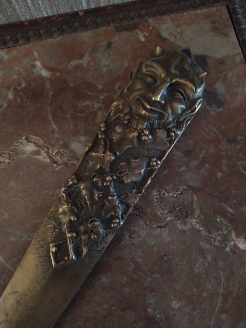 GRAND COUPE PAPIER en Bronze Signé Leroyer Tête de Mascaron EUR 70,00 ...