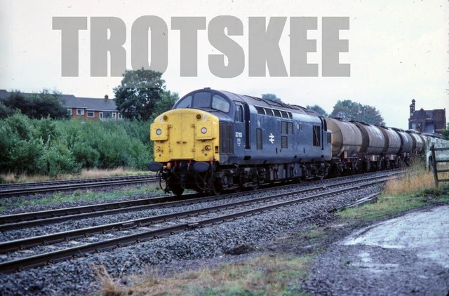 35MM SLIDE BR British Rail Diesel Loco Class 37 37113 Water Orton 1983 ...