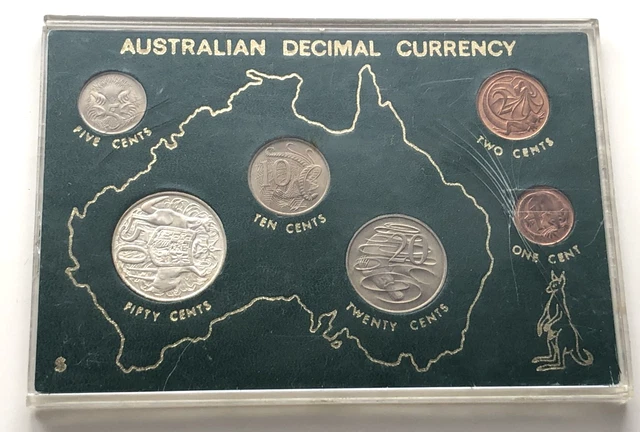 AUSTRALIA DECIMAL CURRENCY 1966 Coin Set (include Silver 50 Cent ) £27. ...
