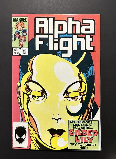 ALPHA FLIGHT #20 Gilded Lily Marvel Comics 1985 VF/NM $7.99 - PicClick CA