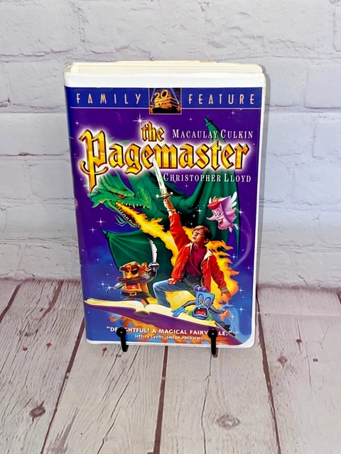 THE PAGEMASTER VHS 20th Century Fox 1995 Rated G running time: 76 ...
