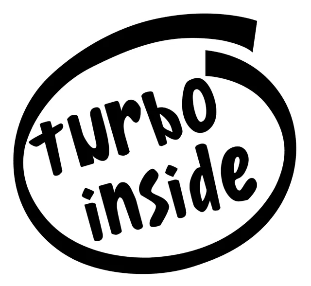 TURBO INSIDE VINYL Decal, Bumper Sticker, JDM, truck, Car, Windows ...