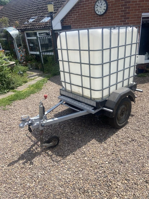 IBC WATER TANK Trailer / ATV Bowser £475.00 - PicClick UK