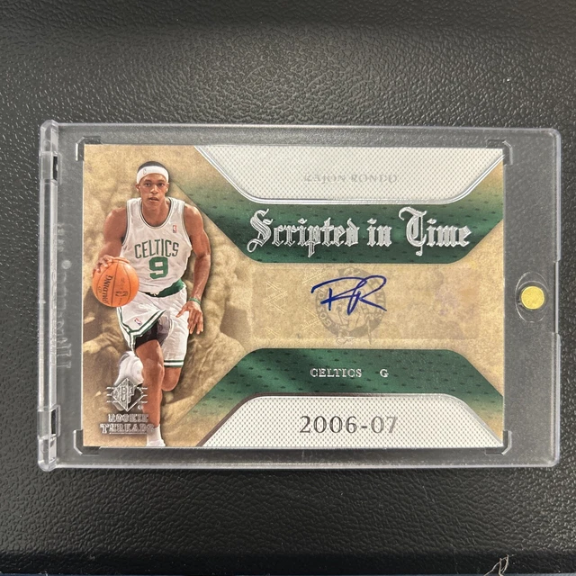 AUTOGRAPHE RAJON RONDO ROOKIE écrit dans le temps RC Celtics CHAMPION ...