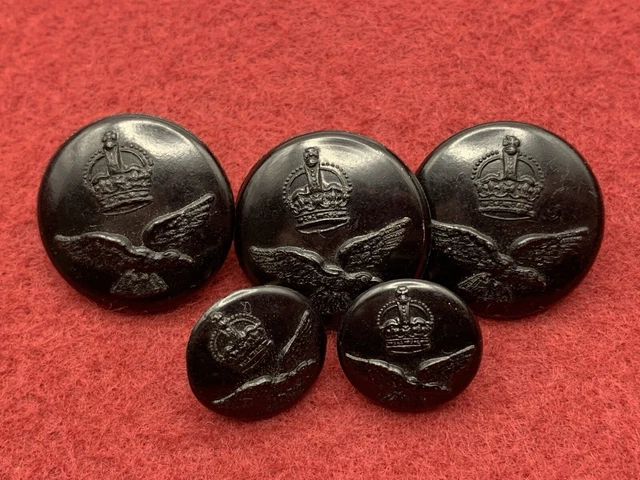 LOT OF FIVE WW2 Original ROYAL AUSTRALIAN AIR FORCE (RAAF) Button ...